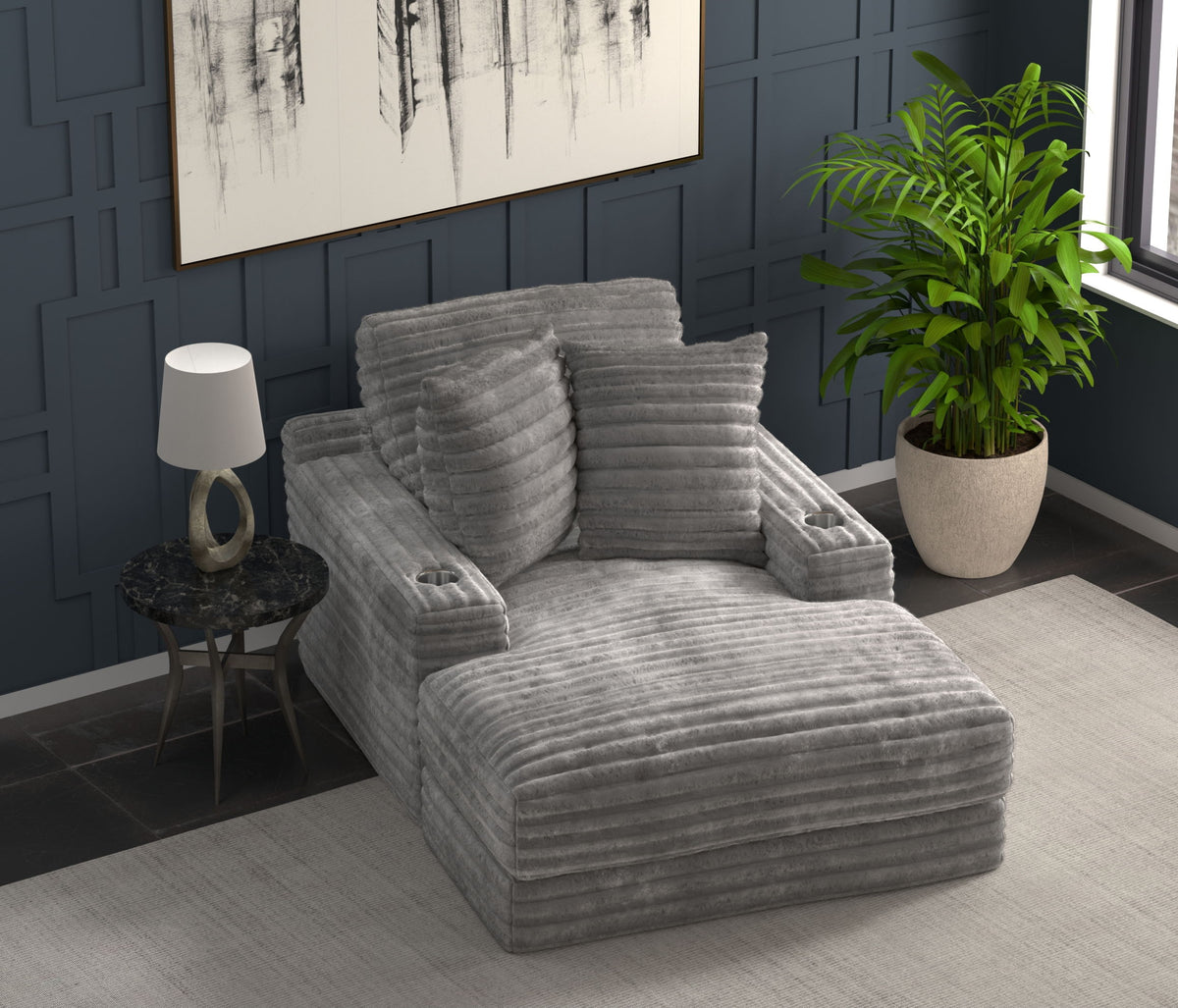 Comfrey - 2 Arm Chaise - Moonstruck — NashCo Furniture