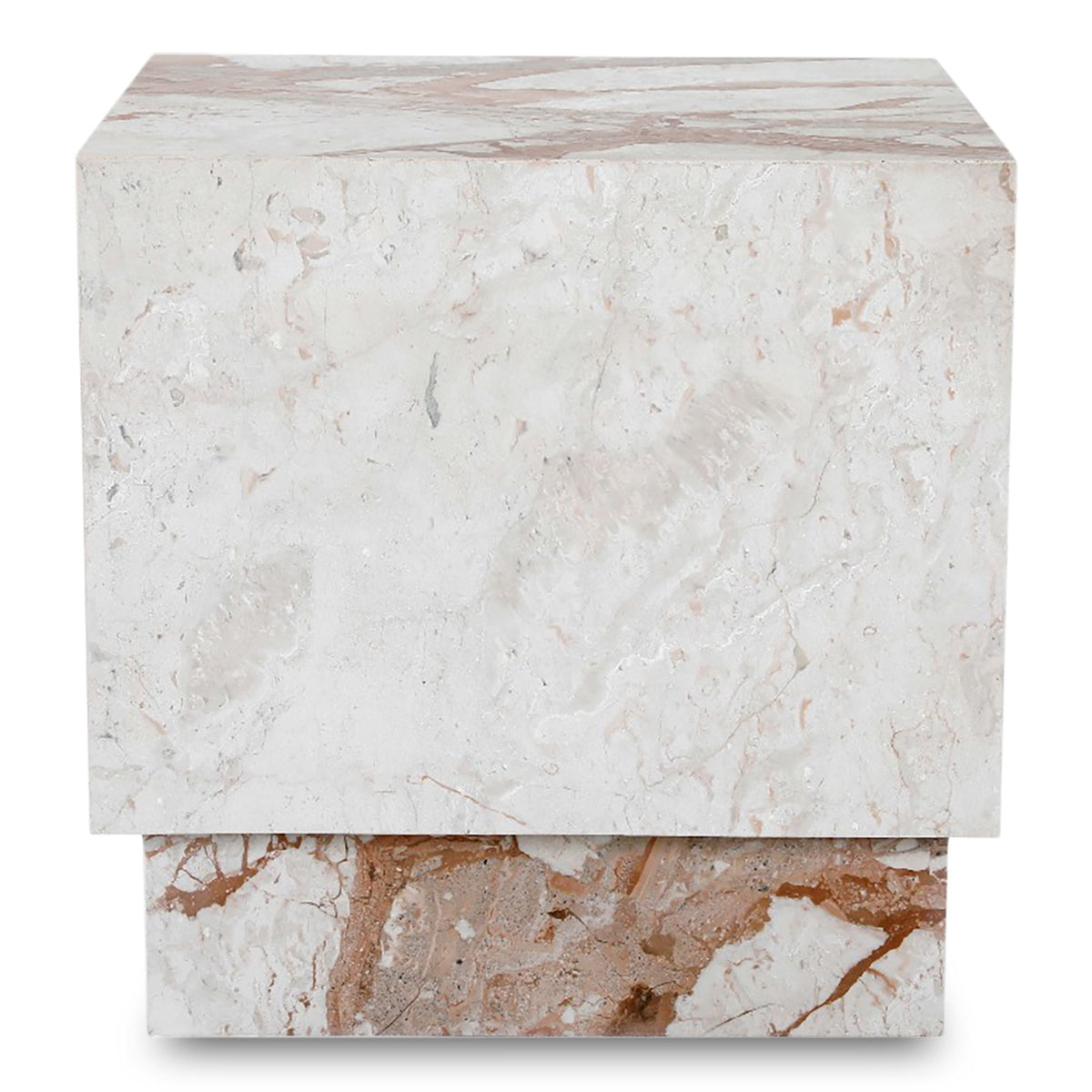 Layla - Side Table - Breccia Marble — NashCo Furniture